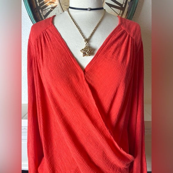 Free People | Tops | Dropped Cross Front Blouse | Poshmark